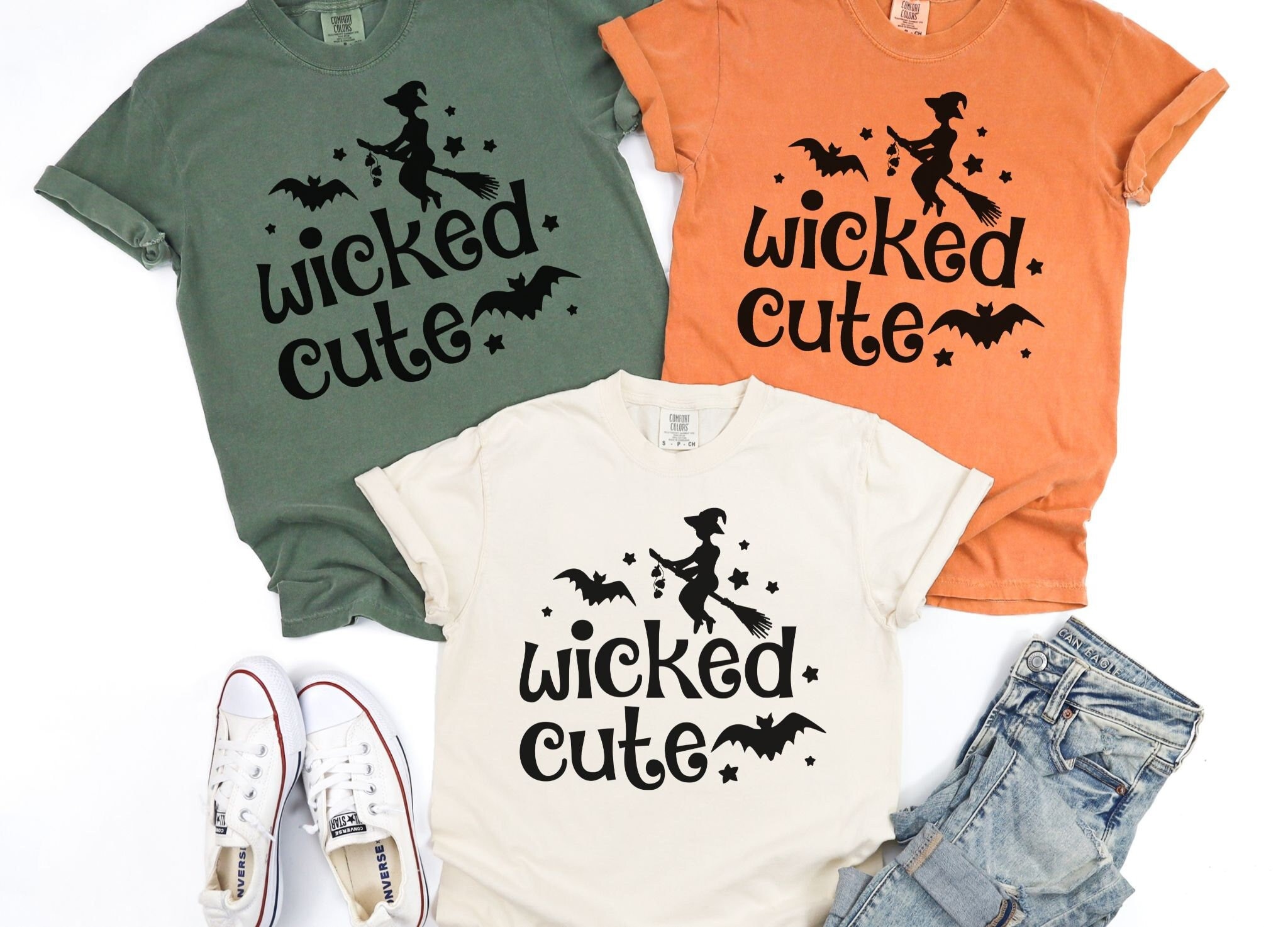 Wicked Cute Halloween Shirt, Halloween Shirt, Witch Shirt, Funny ...
