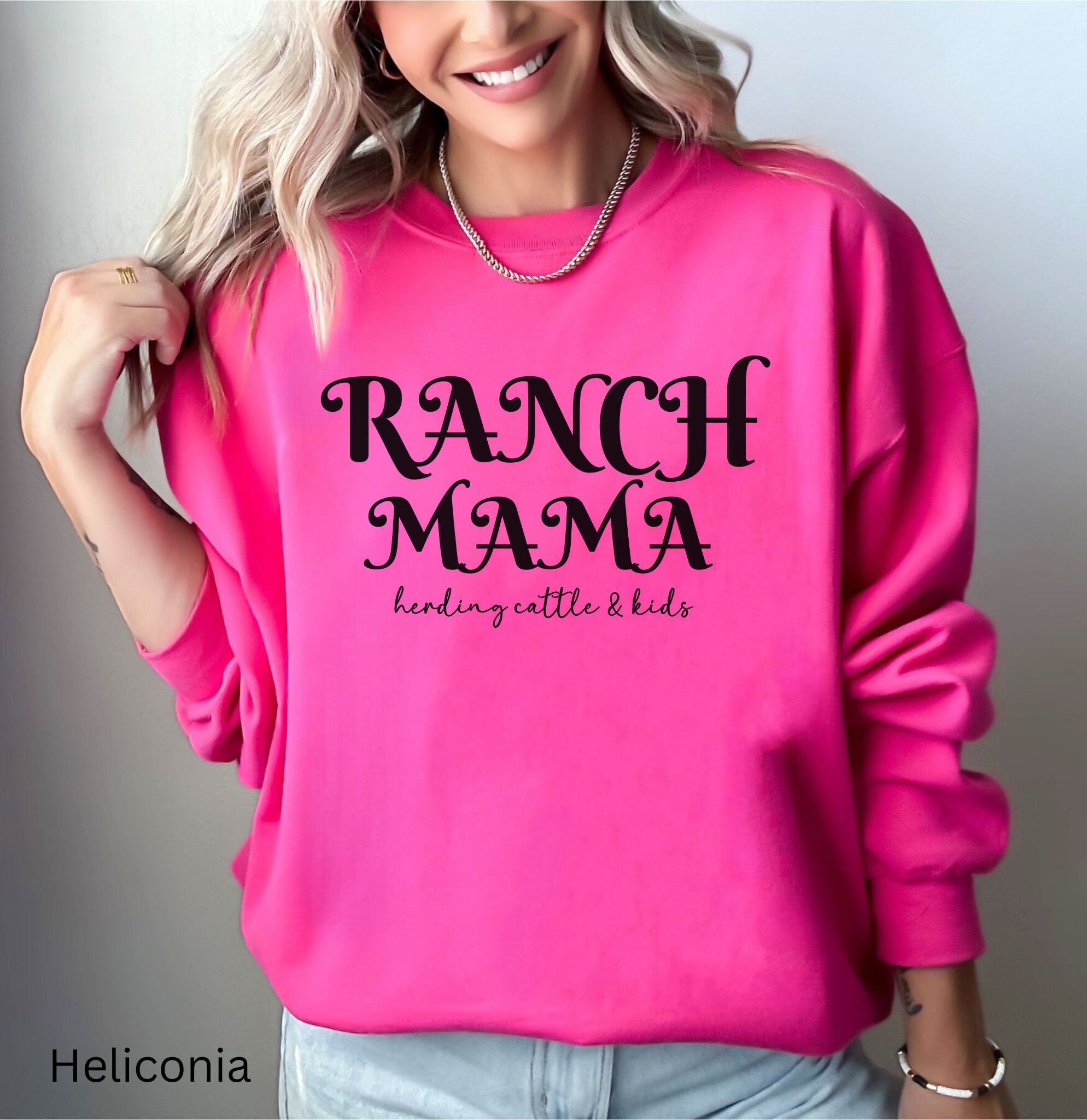 Ranch Mama Sweatshirt, Raising Cows and Kids, Farm Shirt, Country ...