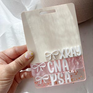 Custom CNA Badge Buddy Personalized Name Tag for Certified Nursing ...