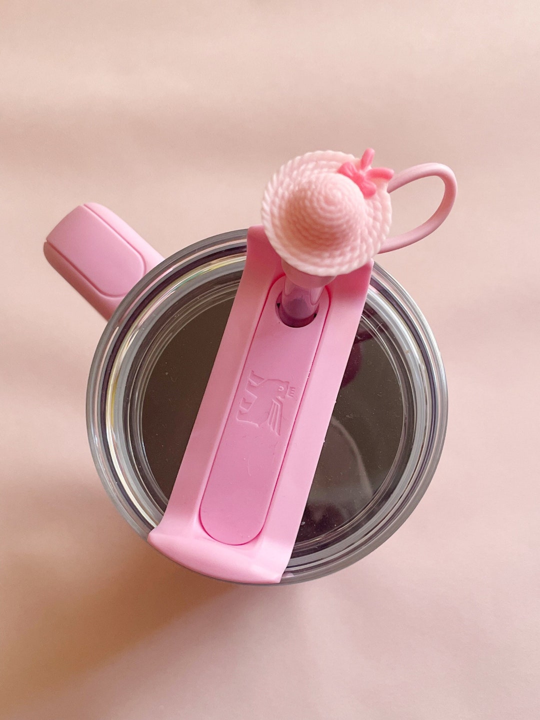 Cute Straw Cover Topper Flower Straw Tip Cap Cover Coquette Bow Straw ...