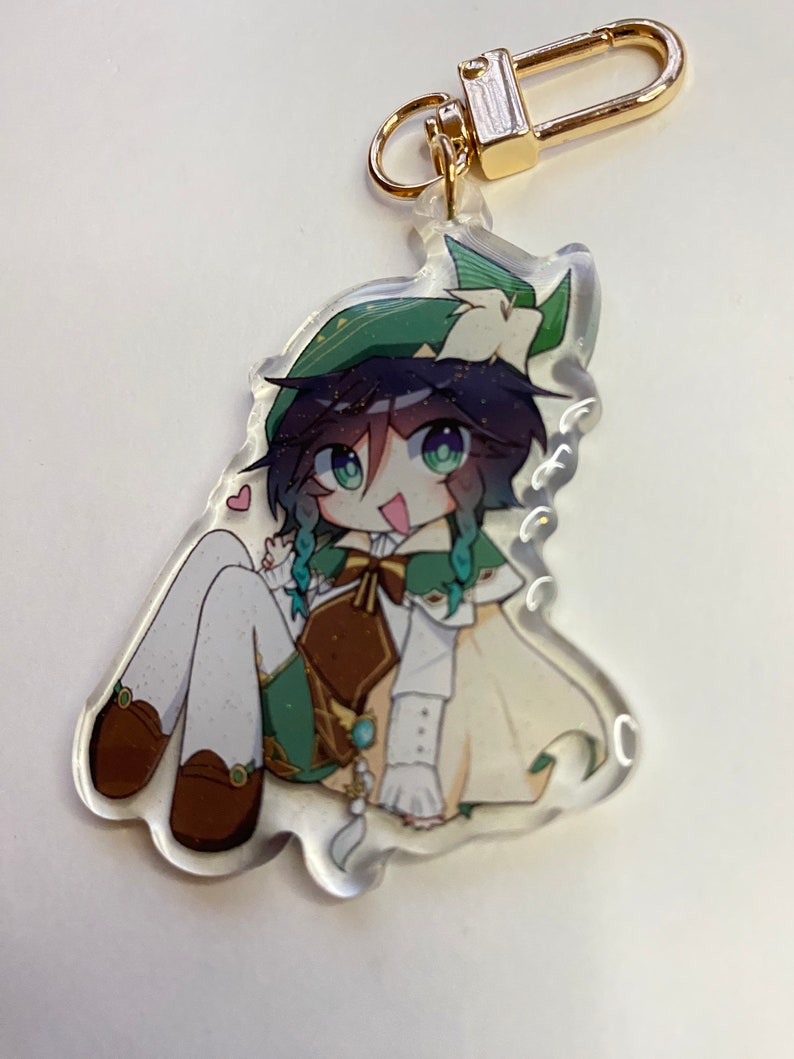 Venti Genshin Impact Keychain - Etsy