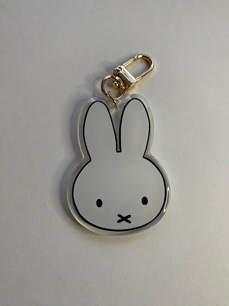 Miffy Acrylic Keychain/phone Charm - Etsy