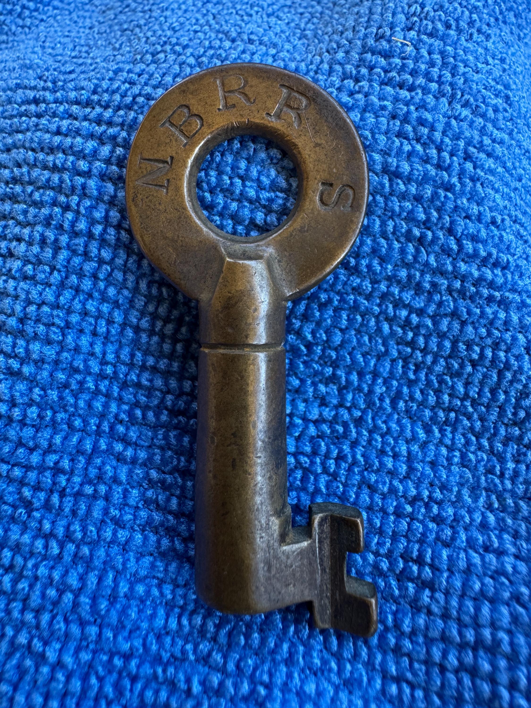 NBRR Brass Switch Railroad Key for Railway Lock. Wilson Bohannan New ...