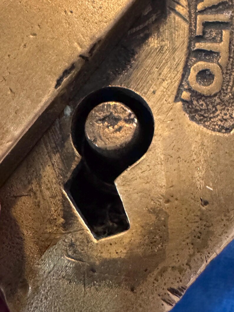 EBT Rr Lock East Broad Top Rare Railroad Lock Embossed Left Side of Key Hole With Maker G&K ...