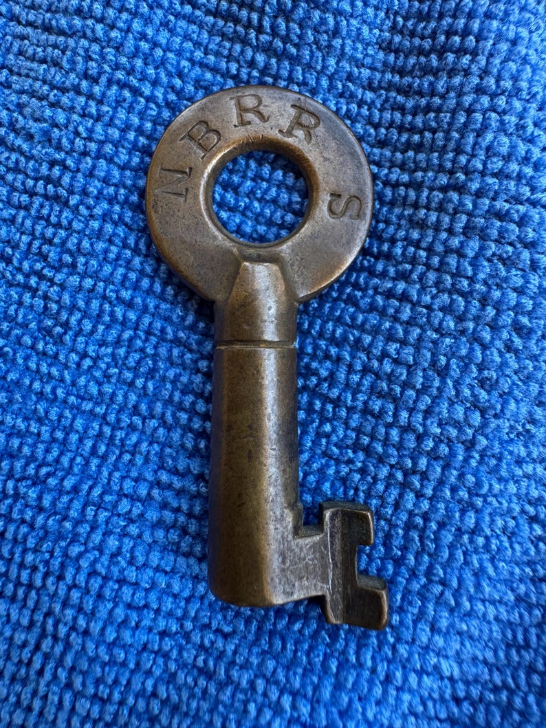 NBRR Brass Switch Railroad Key for Railway Lock. Wilson Bohannan New ...
