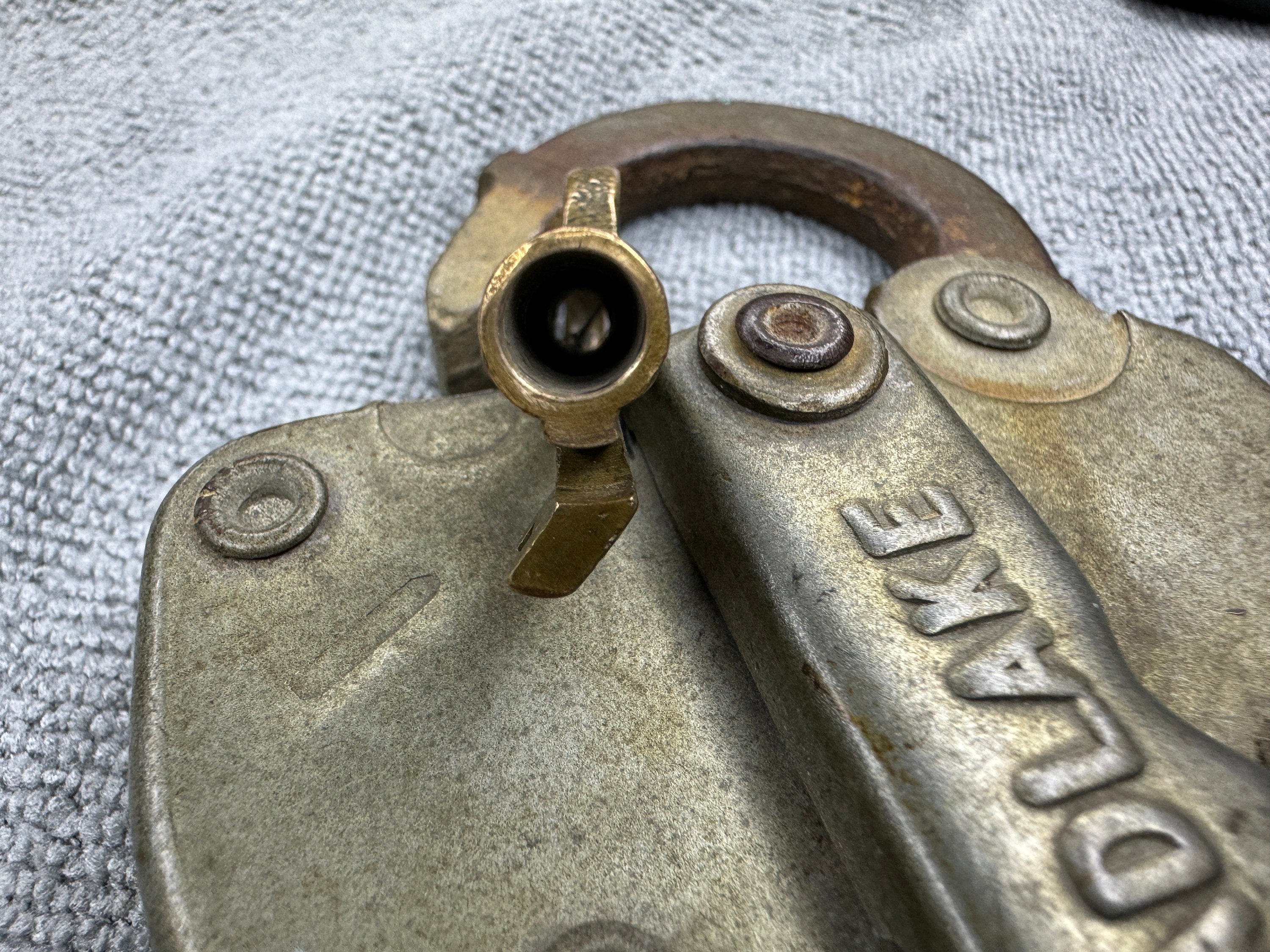 KCT Railway Padlock and Brass Key Vintage Adlake Railroad Switch Lock ...