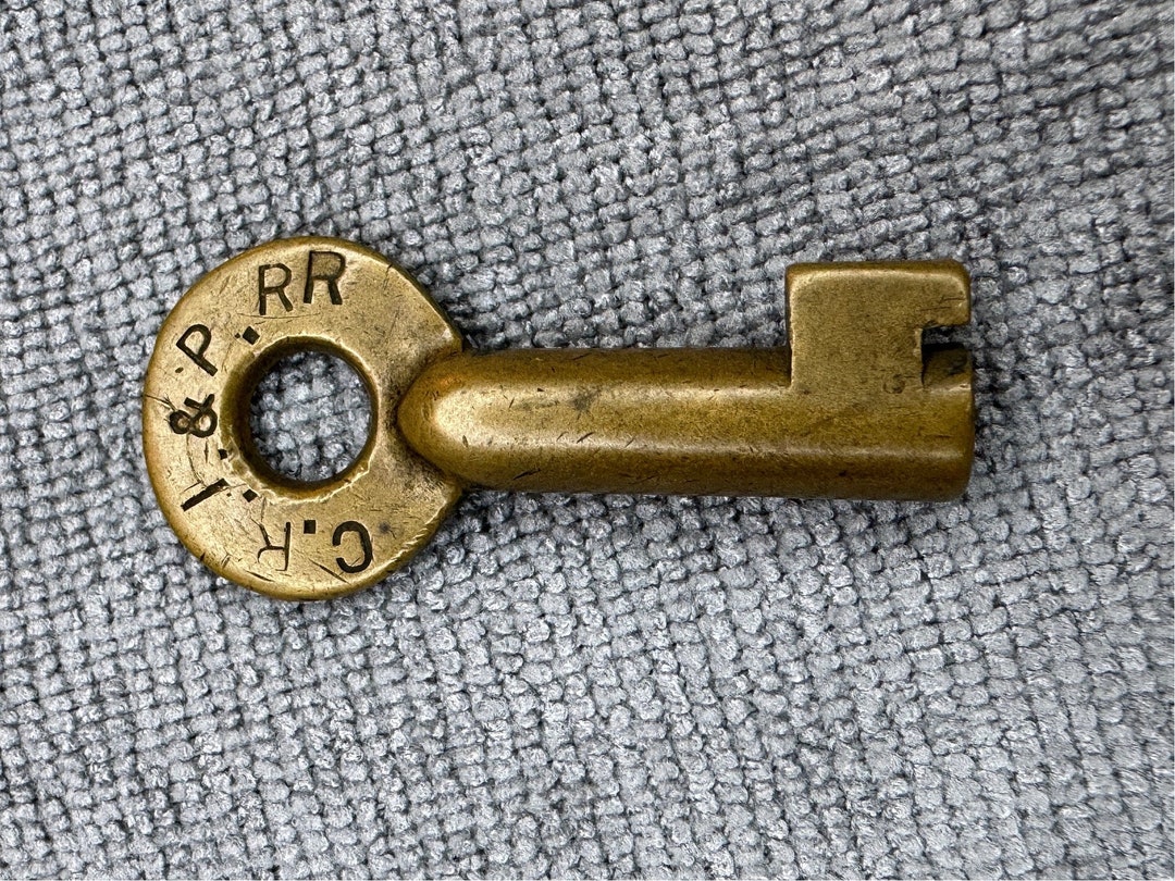 Chicago, Rock Island and Pacific Railroad Brass Key Hollow Barrel Adams ...
