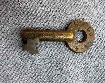 Southern Pacific Company Railroad SP Spt Co Brass Espee Switch Key Hollow Barrel - Etsy