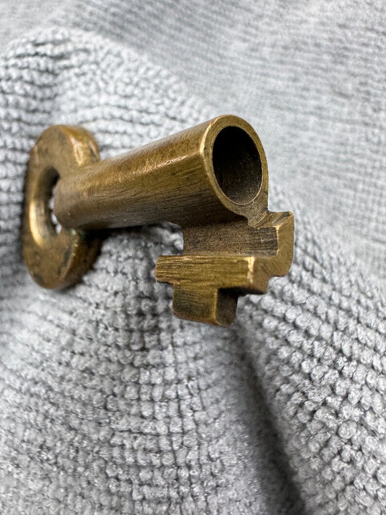 B&MRR Boston and Maine BM Railroad Brass Switch Key Hollow Barrel ...