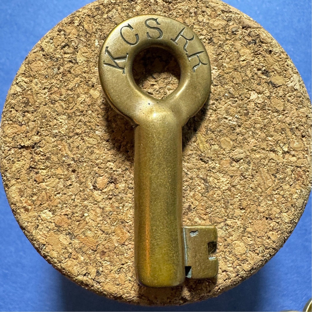 Kansas City Southern Lines Railway KCS KCSRR KCSRY Ry Railroad Brass ...