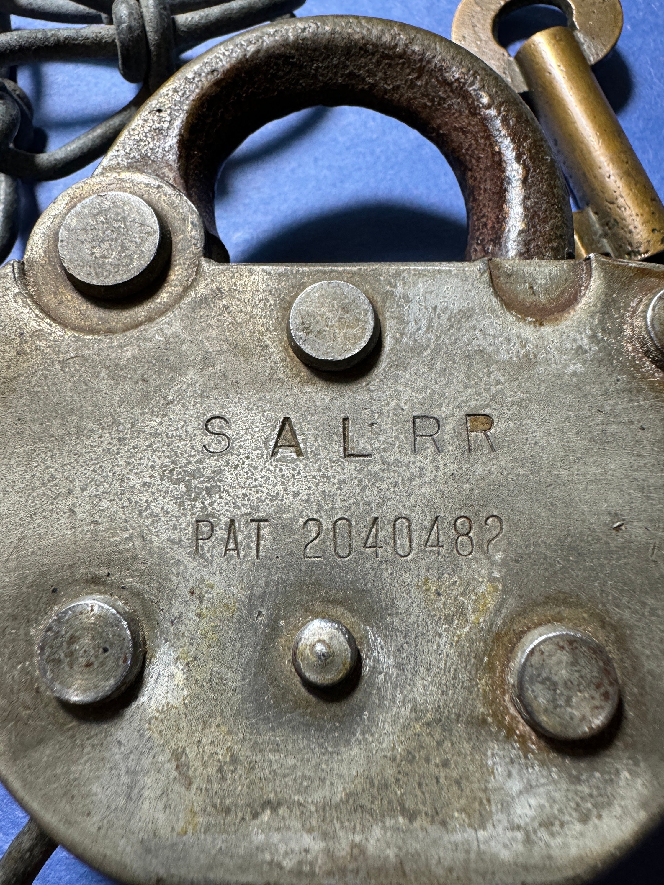 SAL Seaboard Air Line Railroad Adlake Padlock and Brass Key Vintage ...