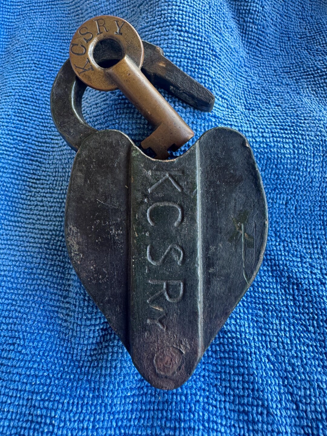 KCS Kansas City Southern Lines Railway Padlock KCSRY Ry Railroad Lock ...