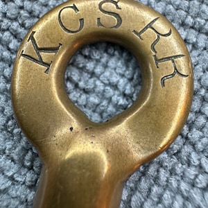 Kansas City Southern Lines Railway KCS KCSRR KCSRY Ry Railroad Brass ...