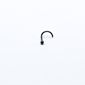 BALL NOSE RING - Hook Shape Nose Studs, Nose Ring Piercing, Titanium ...