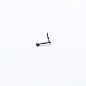 BALL NOSE RING - Hook Shape Nose Studs, Nose Ring Piercing, Titanium ...