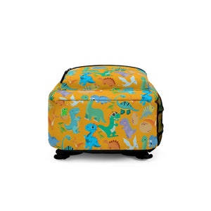 Orange Dinosaur Backpack, Back to School, Kids Backpack, Dinosaur ...