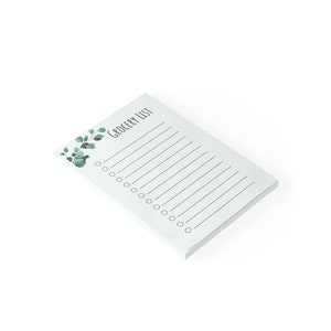 Grocery List Large Post-it® Note Pads, Eucalyptus Design, Grocery List ...