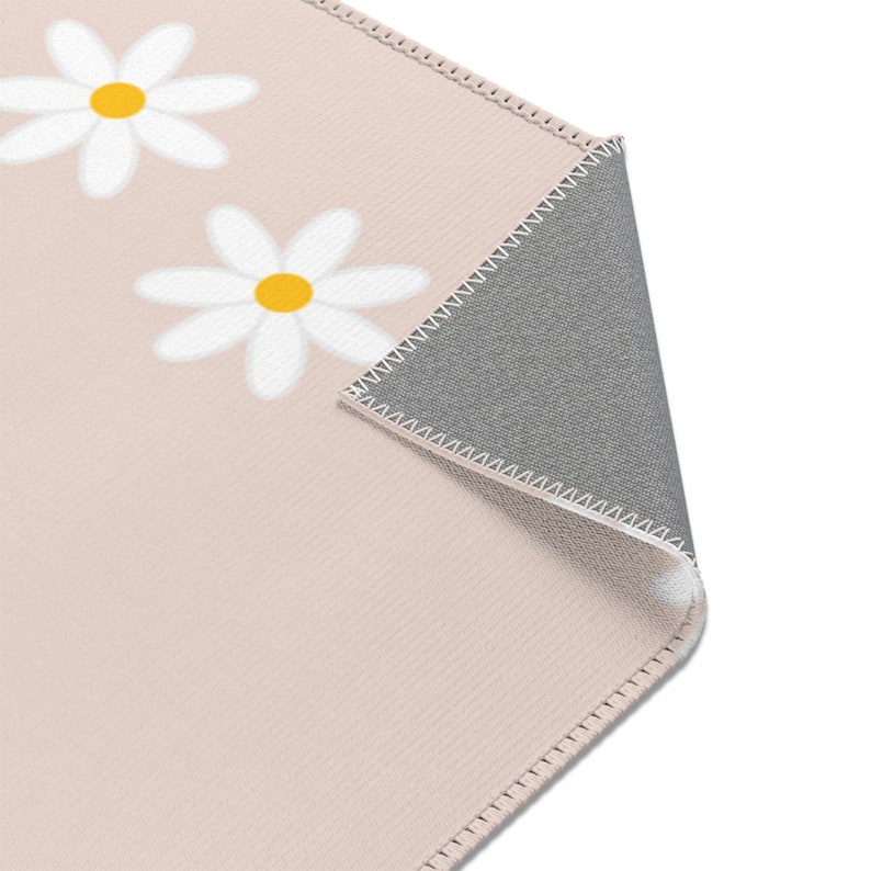 Daisy Boarder Rug for Dorm and Bedroom Bedroom Decor Daisy - Etsy