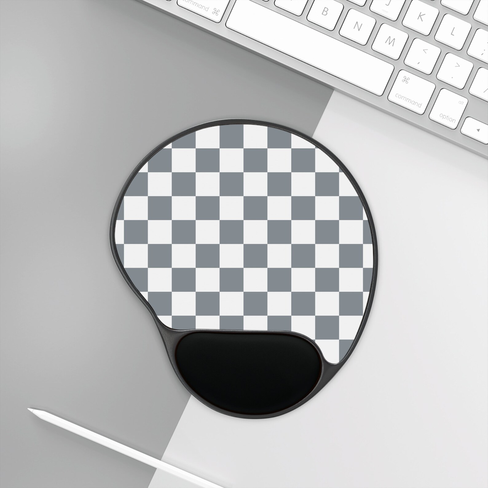 Light Check Mouse Pad With Wrist Rest, Office Supplies, Dorm Room ...