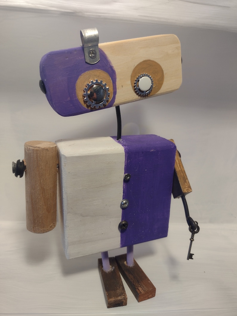 Whimsical Robot, Toy Robot, Wood Robot - Etsy