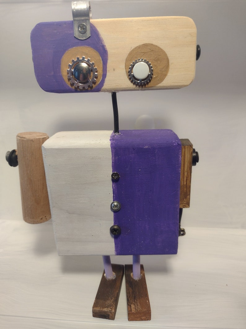 Whimsical Robot, Toy Robot, Wood Robot - Etsy