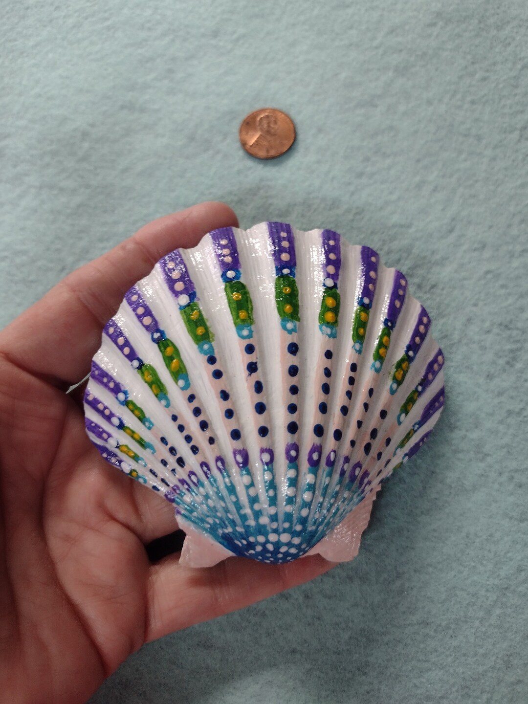 Hand Painted Shell, Shell Art, Ocean Art - Etsy
