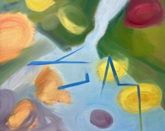 Spatial Rhythms: Mylo Xyloto - Abstract Oil Painting Digital Download ...