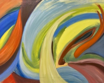 Spatial Rhythms: Mylo Xyloto - Abstract Oil Painting Digital Download ...