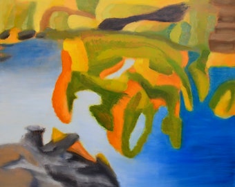 Spatial Rhythms: Mylo Xyloto - Abstract Oil Painting Digital Download ...