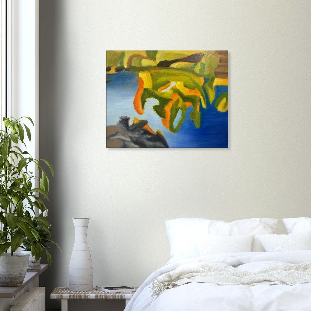 Spatial Rhythms: Reflect - Abstract Oil Painting Print - Canvas - Etsy