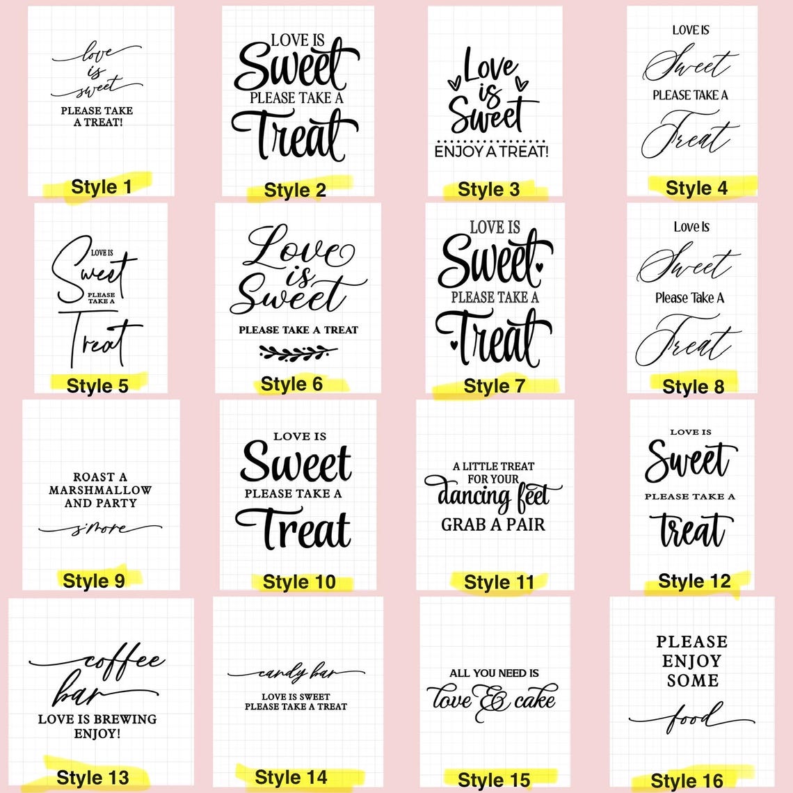 Gold Wedding Dessert Table Sign: Love is Sweet Mirror (11.8x9.6") - Etsy