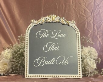 The Love That Built Us Wedding Sign - Etsy