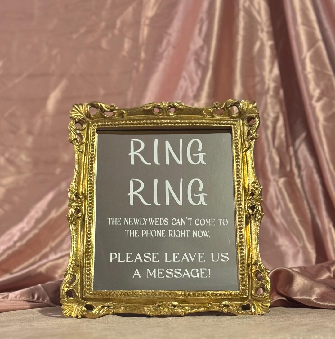 11x9.6" Gold Mirror Audio Guest Book Sign, Wedding Guest Book Mirror ...