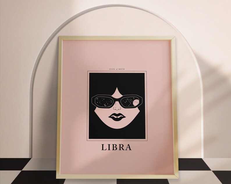 Libra Poster Libra Poster Libra Wall Art Libra Print Libra Artwork ...