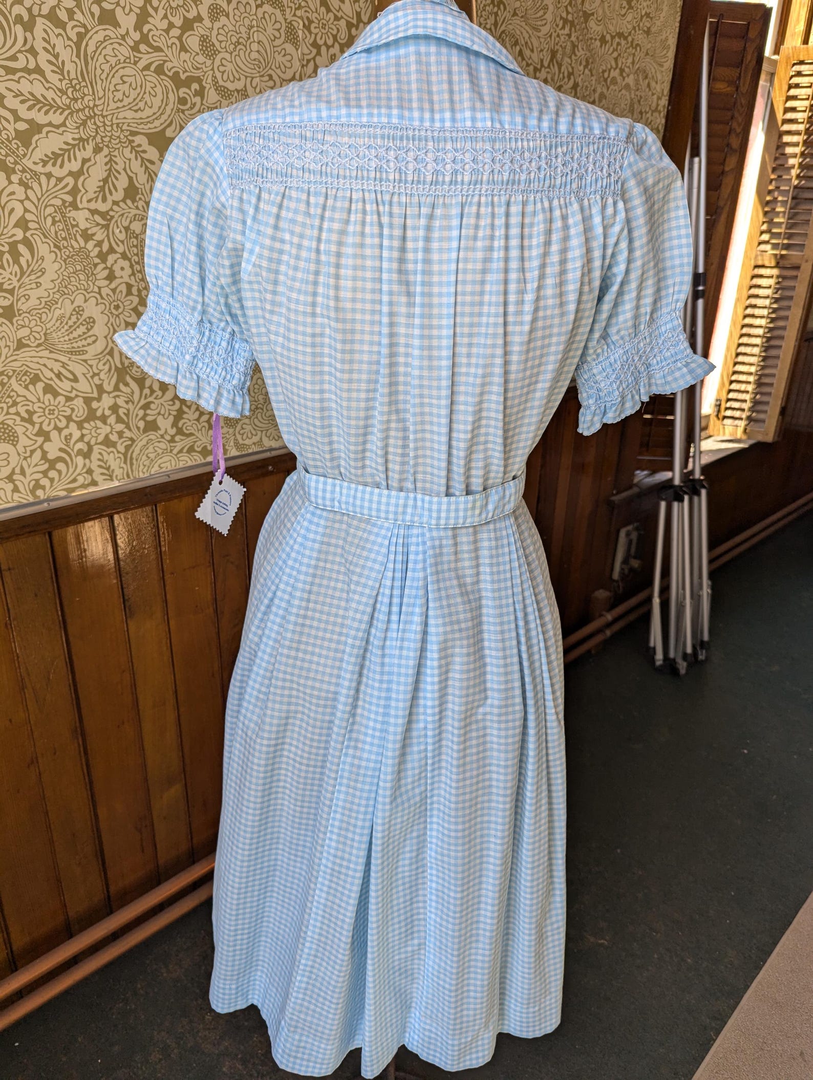 Vintage 1950's Pacemaker Blue+white Gingham Dress. - Etsy