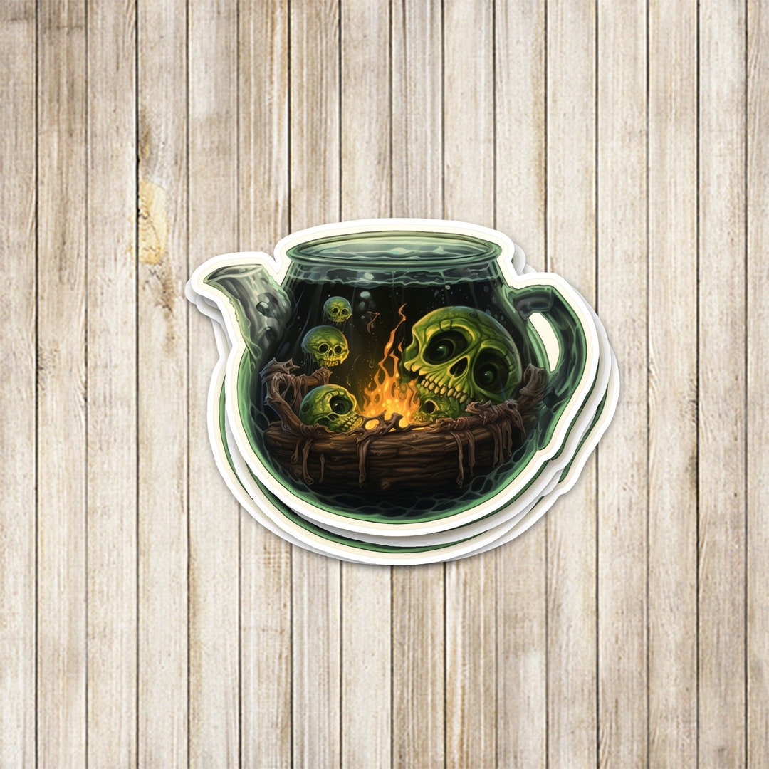 Witches Brew Sticker, Vinyl Sticker, Halloween Sticker, Cauldron ...