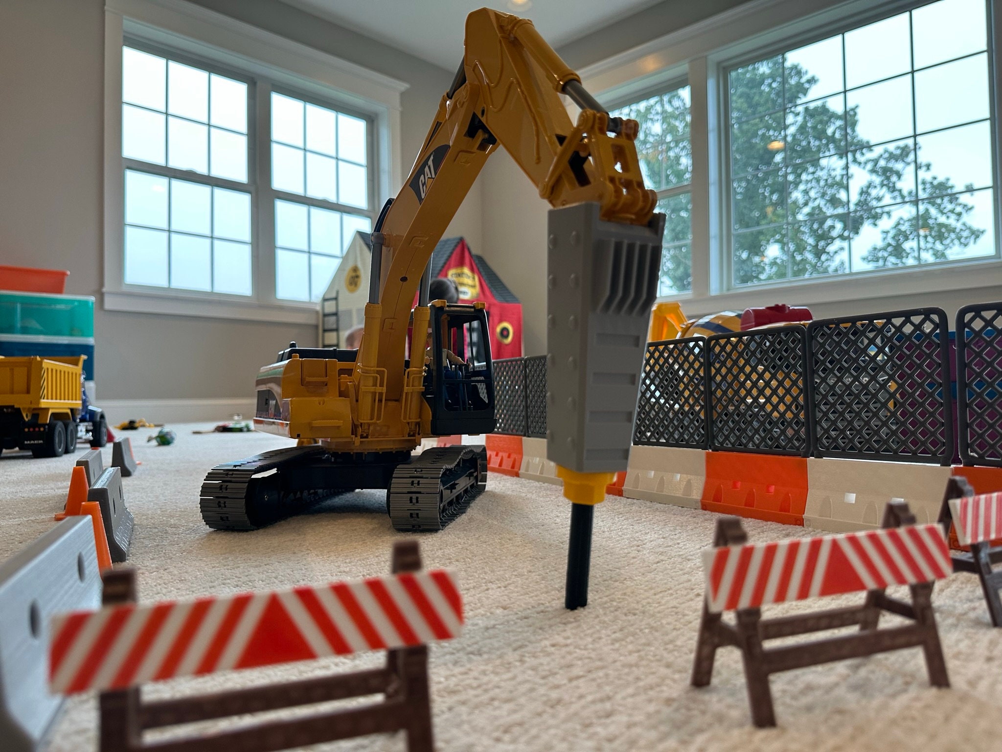 Spring-loaded Jackhammer Attachment for Bruder Excavator 3D Printed - Etsy