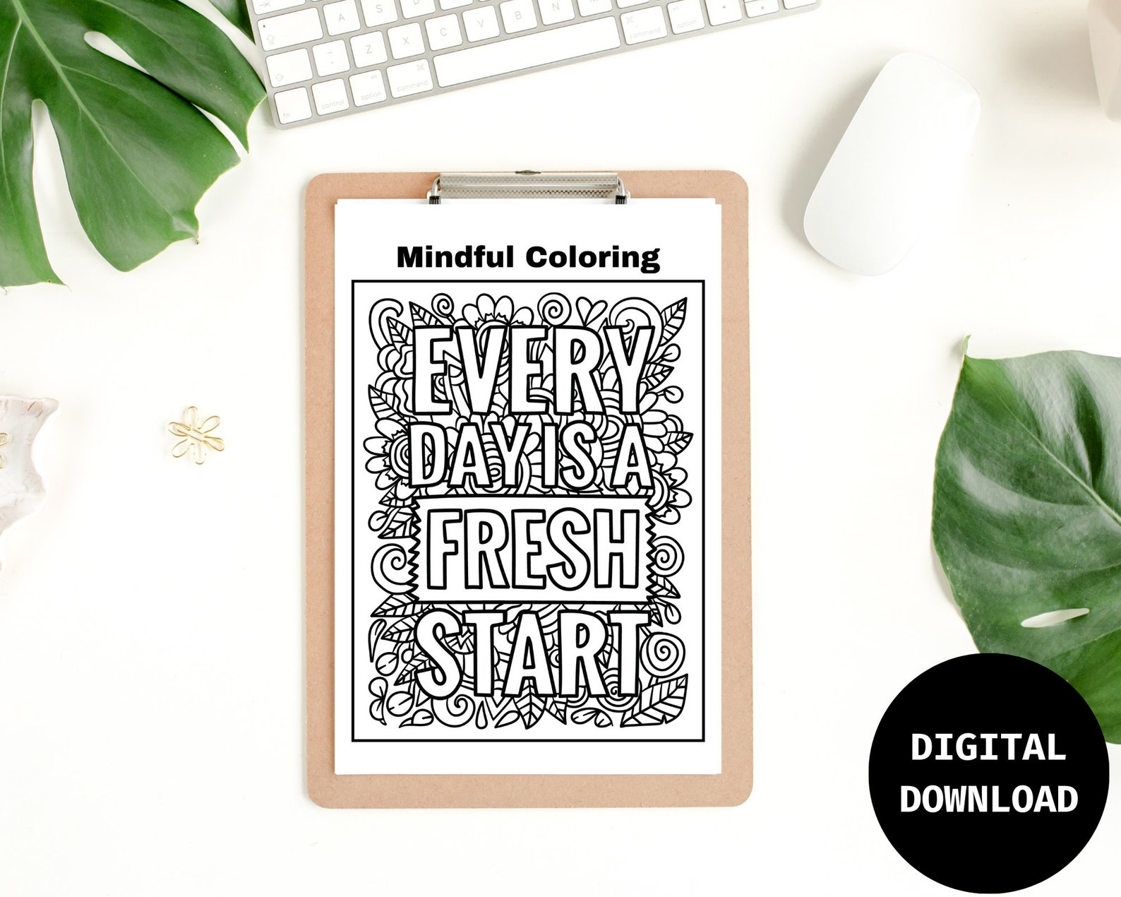 Mindful Coloring Positive Quotes Worksheets, Coloring Pages, Printable ...