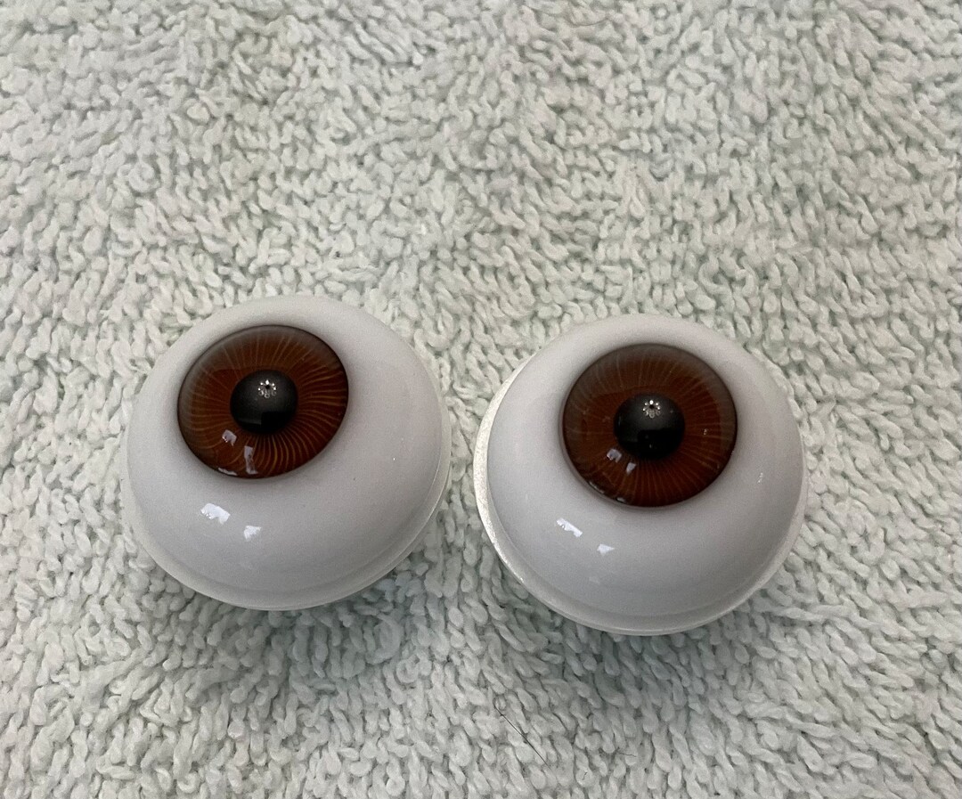 Solid Glass Clear Lens Doll Eyes - Size 22mm - Etsy