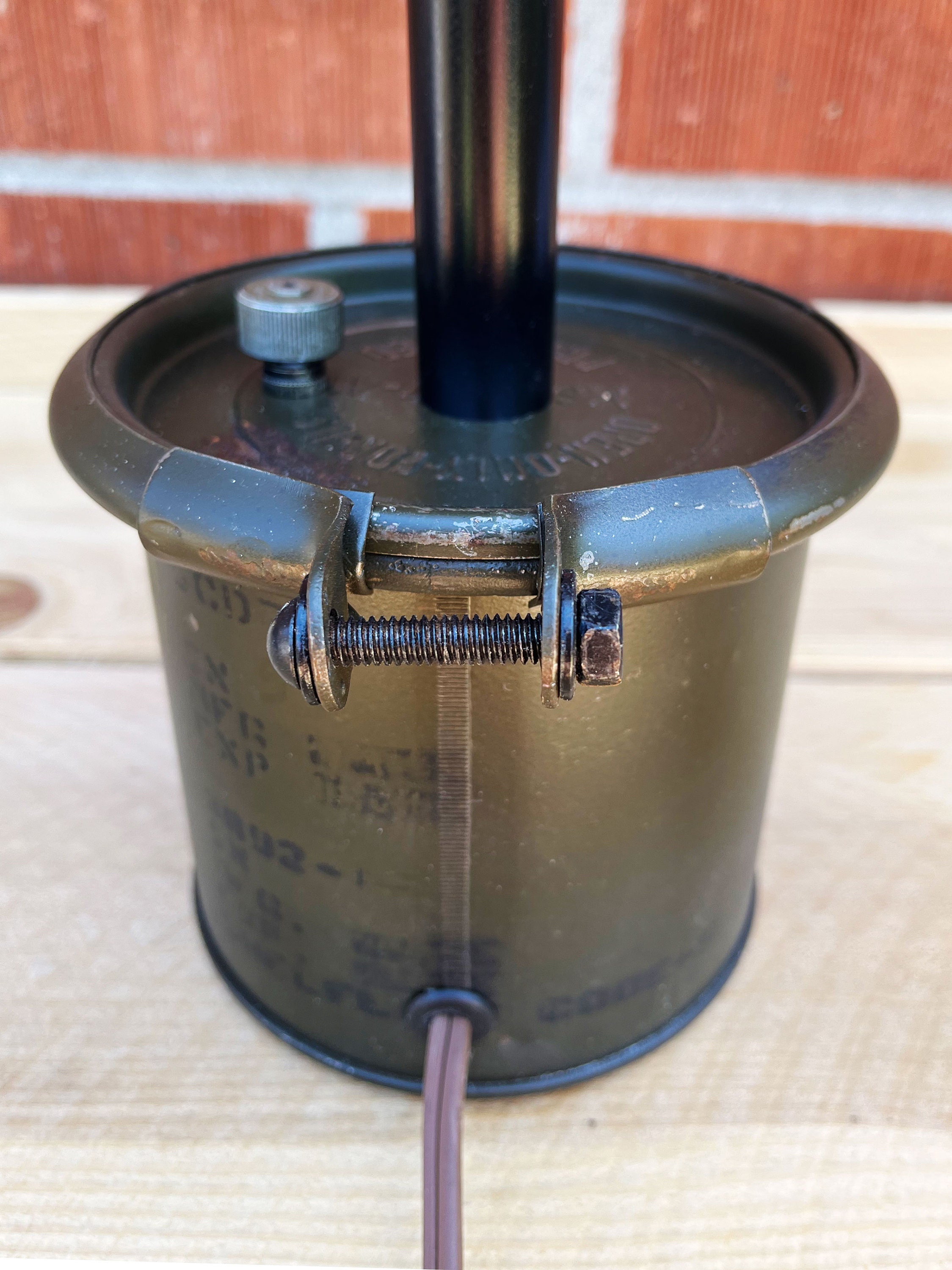 Military Canister Table Lamp - Etsy