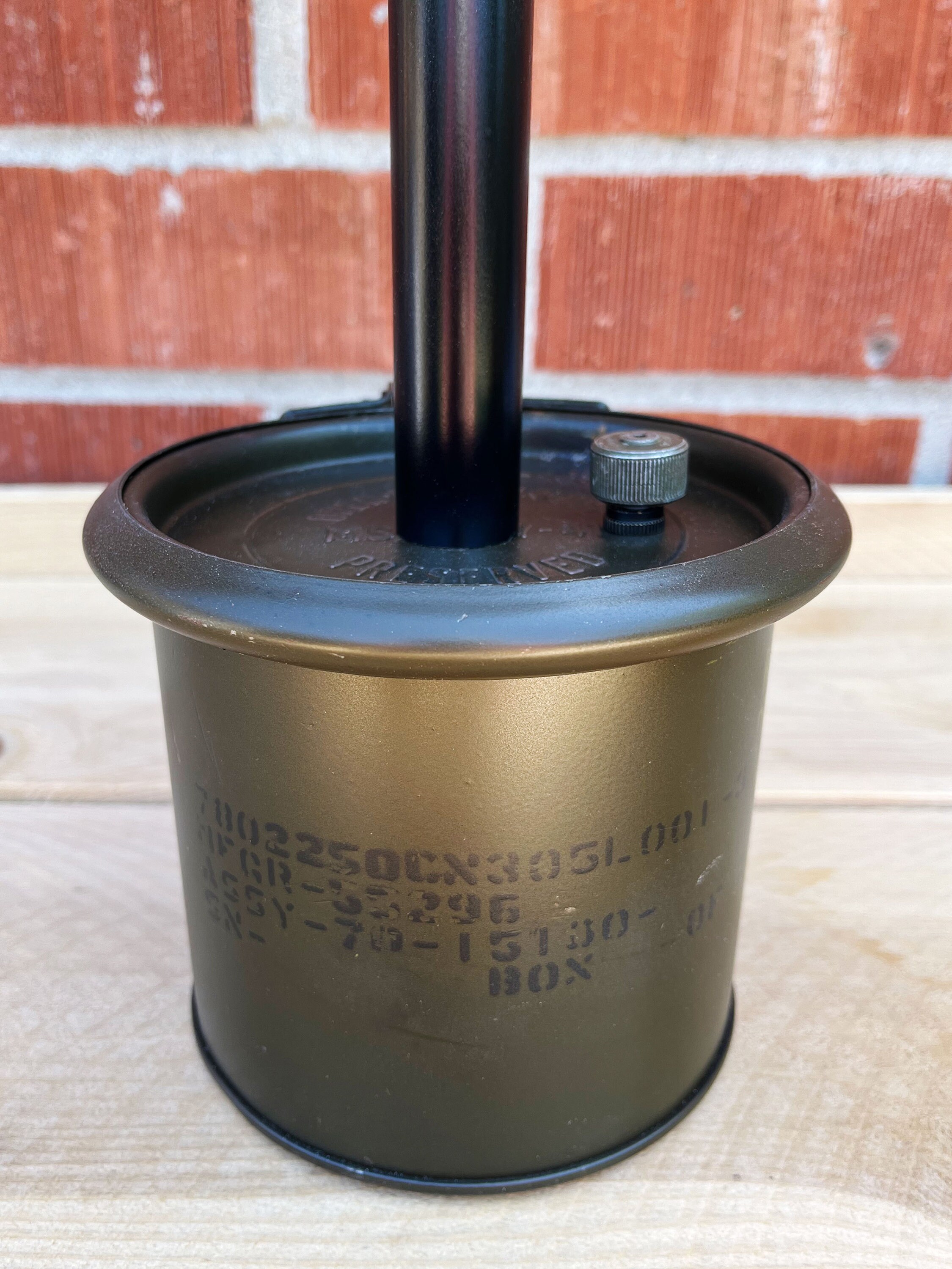 Military Canister Table Lamp - Etsy