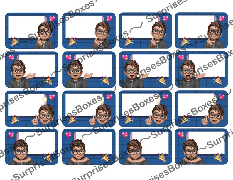 Printable DIY Surprise Blind Box Template Birthday Mystery Box Gift ...