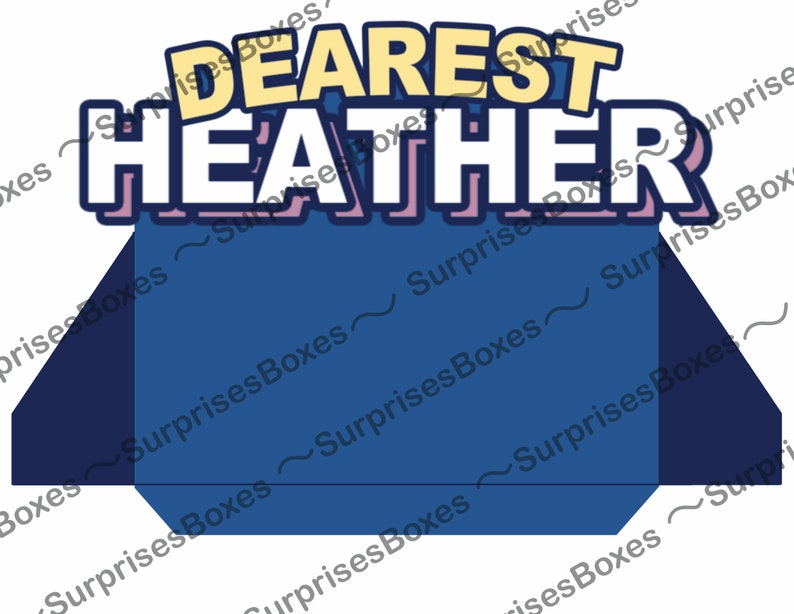 Printable DIY Surprise Blind Box Template Birthday Mystery Box Gift ...