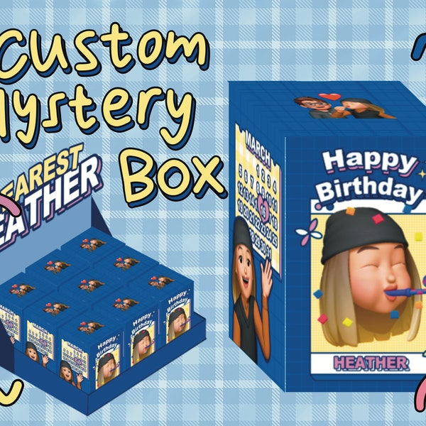 Blind Box Template - Etsy