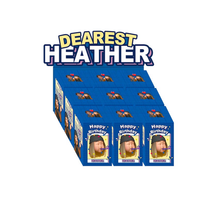 Printable DIY Surprise Blind Box Template Birthday Mystery Box Gift ...