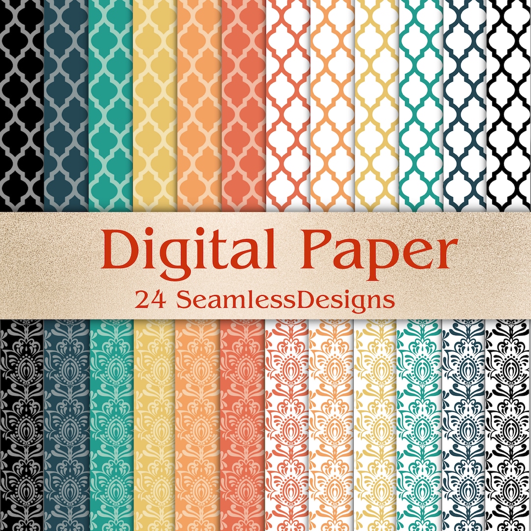 Classy and Vibrant Feminine Printable Patterns - 24 High Quality ...