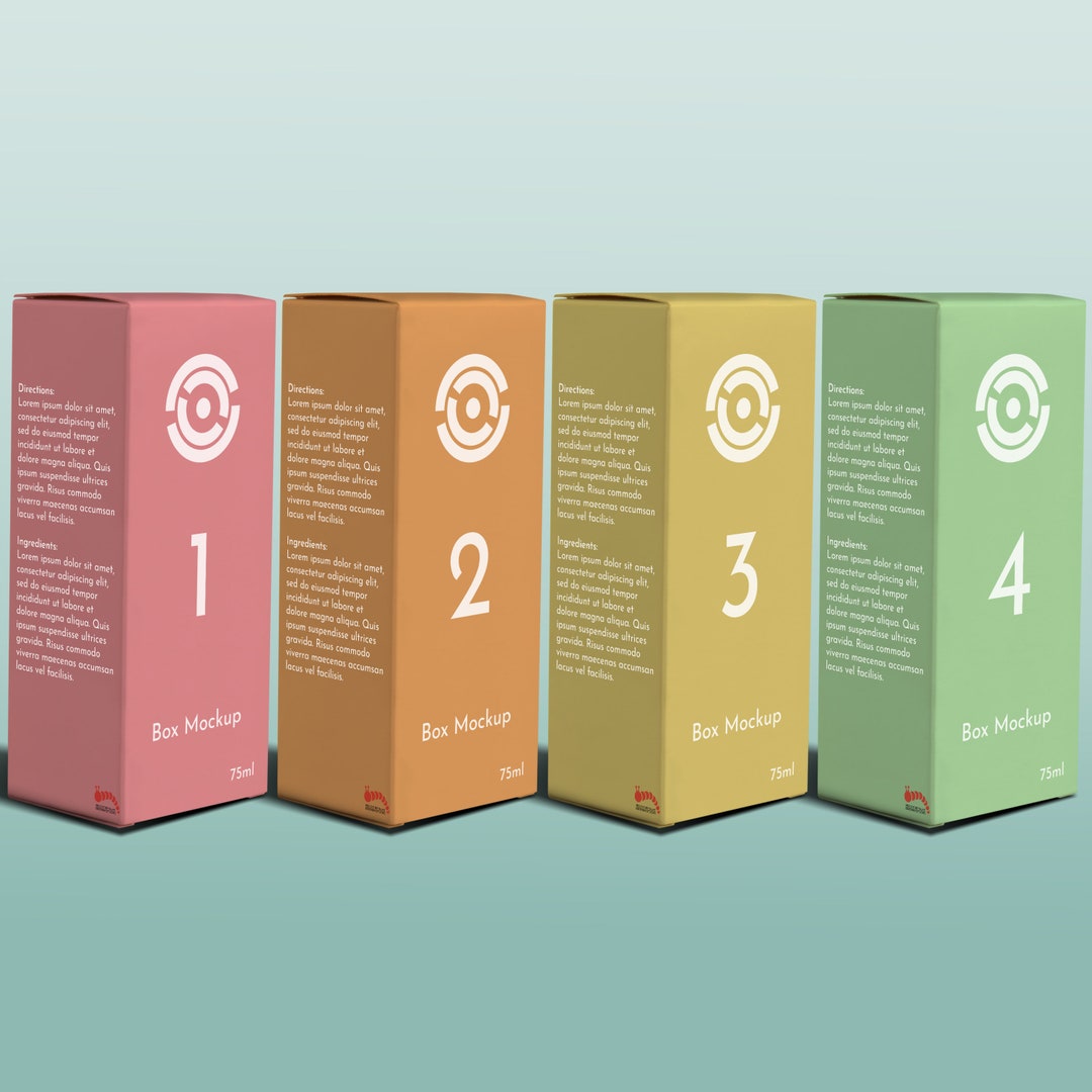 Product Box Mock-up - 3 PSD Files With Smart Objects - Etsy