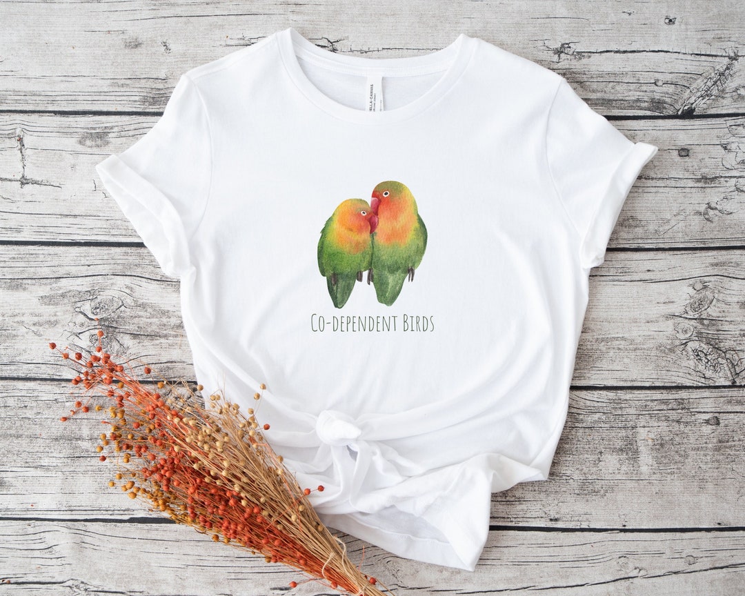 Lovebirds Shirt, Funny Watercolor Shirt, Birb, Bird Nerd, Funny ...