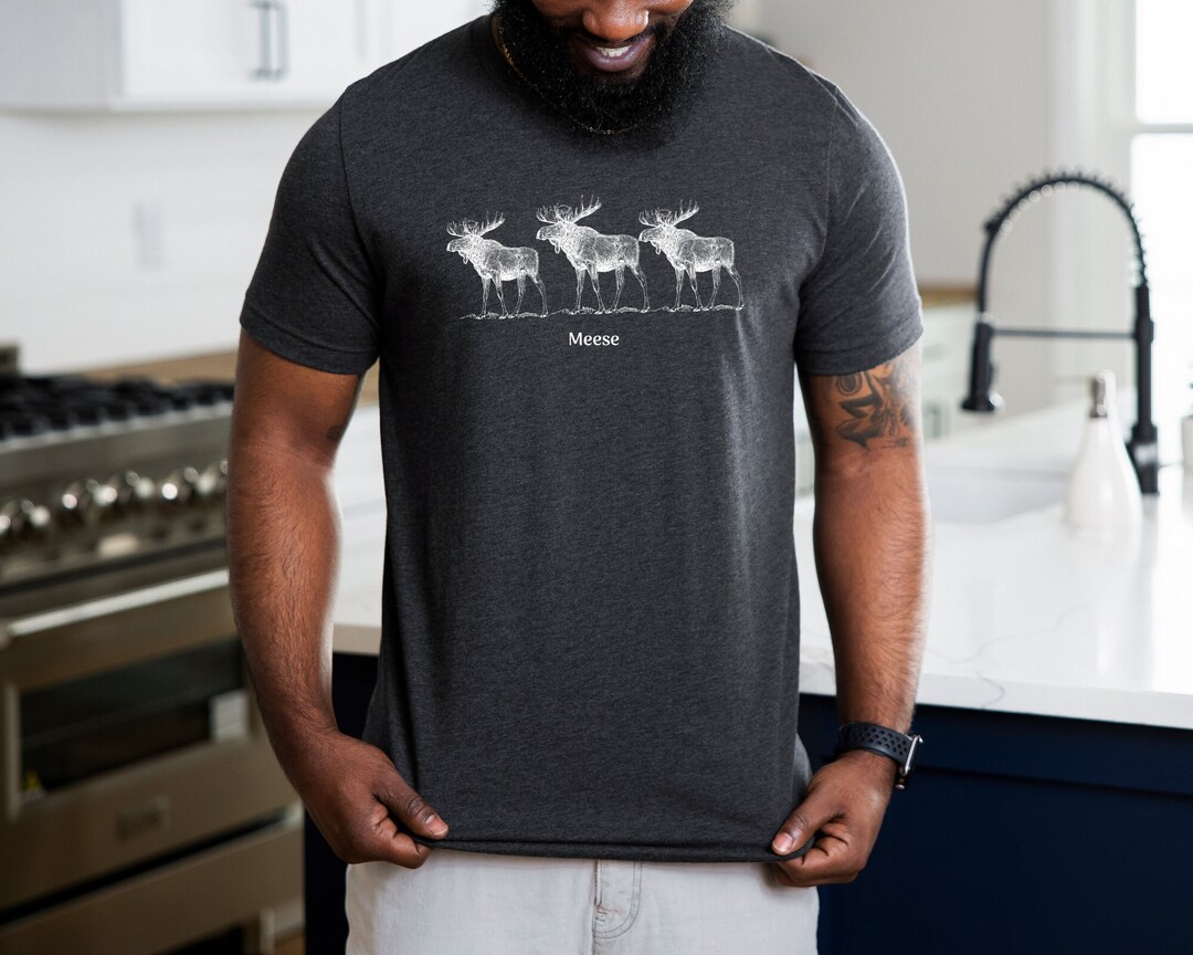 Meese T-shirt, Funny Moose Shirt, Funny Animal Tshirt, Funny T-shirts ...