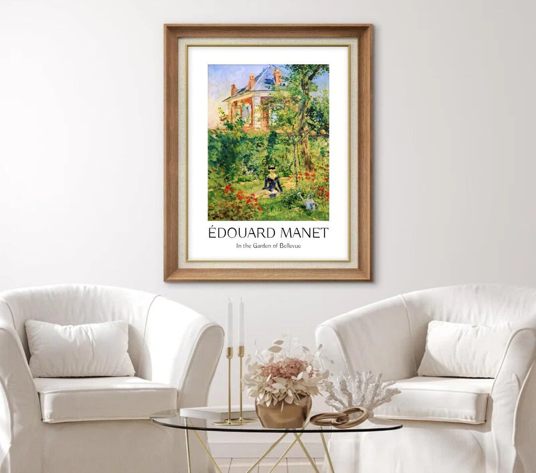 Wall Art Print, Edouard Manet, Garden, Landscape, PRINTABLE Art, High ...
